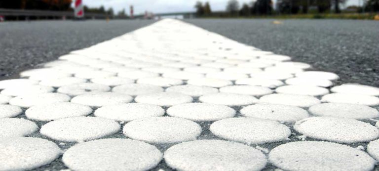 Sustainability and security through structural road markings
